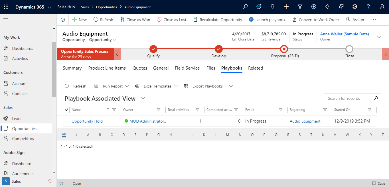 Dynamics 365 Sales – Playing With Playbooks (Part 1) | Ellipse Solutions